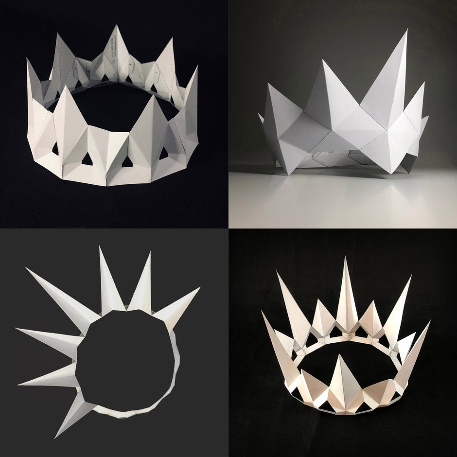 DIY Paper Crowns | Digital PDF Templates for Cosplay Accessories ...
