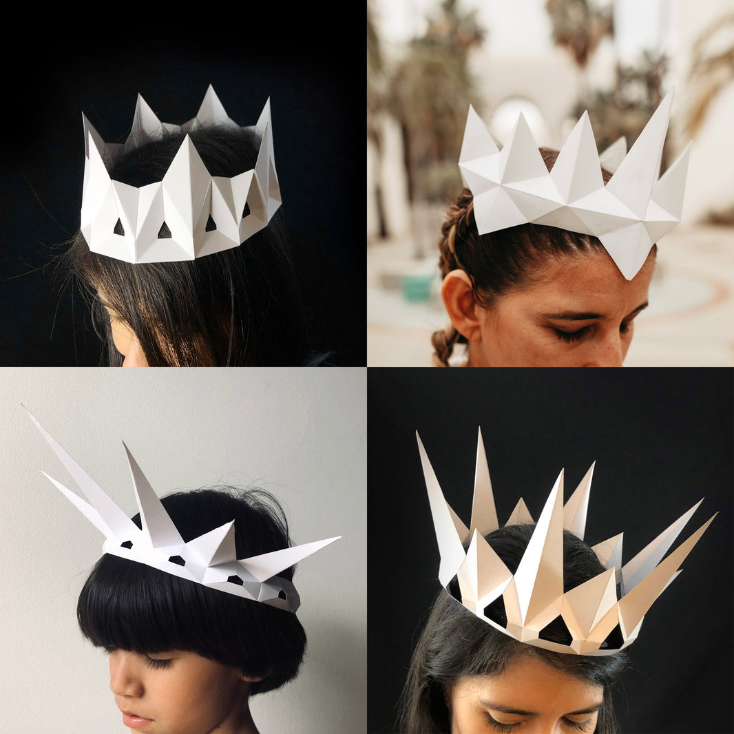 DIY Paper Crowns | Digital PDF Templates for Cosplay Accessories ...