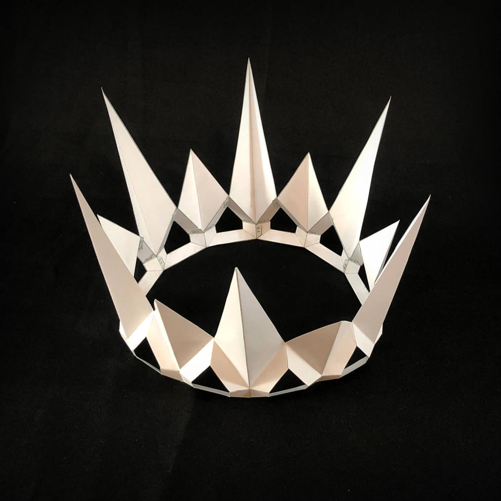 QUEEN RAVENNA PAPER CROWN – Printable DIY Template – Lucas PaperLab